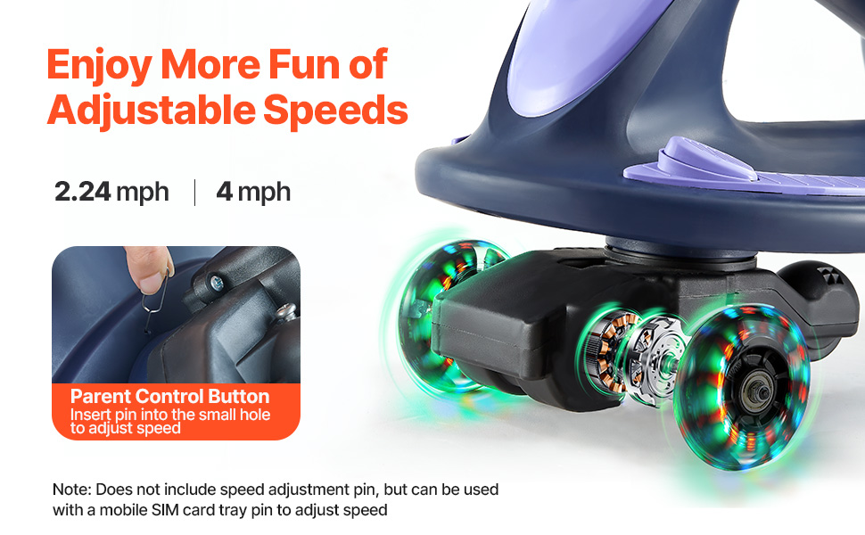 Electric Wiggle Car Energy Powered Kids Ride on Toys for Toddler Age 3 ...