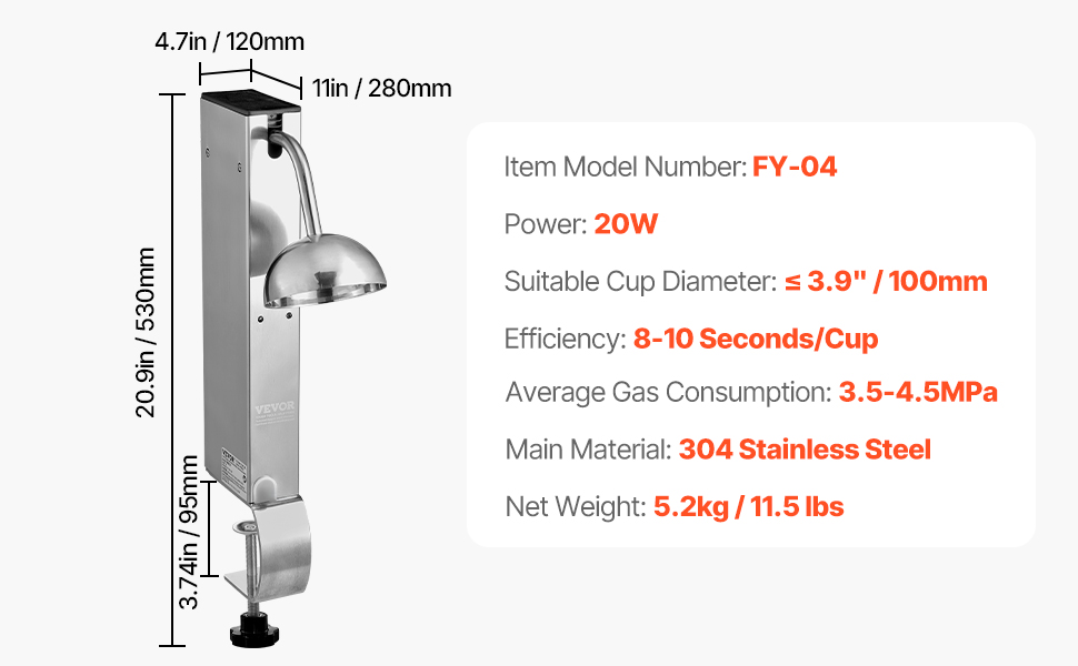Commercial Glass Froster CO2 Beer Glass Chiller Fast Frost Ice Cup ...