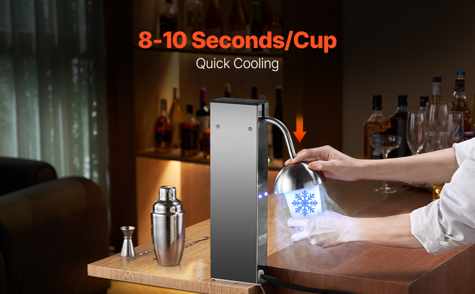 Commercial Glass Froster CO2 Beer Glass Chiller Fast Frost Ice Cup ...