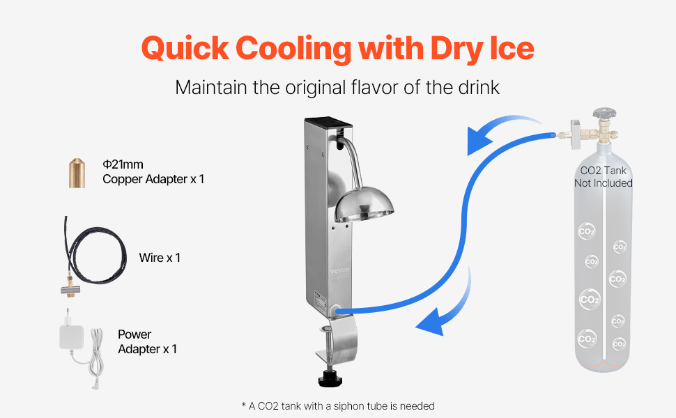 Commercial Glass Froster CO2 Beer Glass Chiller Fast Frost Ice Cup ...