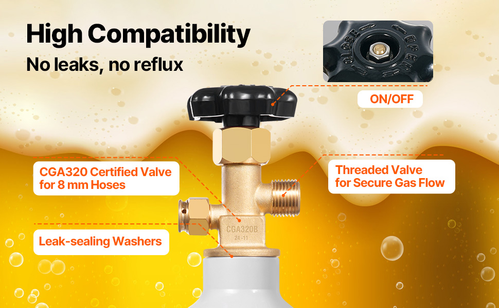 CO2 Tank 2.5 lbs New Aluminum Alloy Cylinder with CGA320 Valve DOT ...