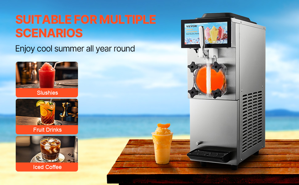 12L / 3.17 Gal Commercial Slushy Machine Margarita Smoothie Frozen ...