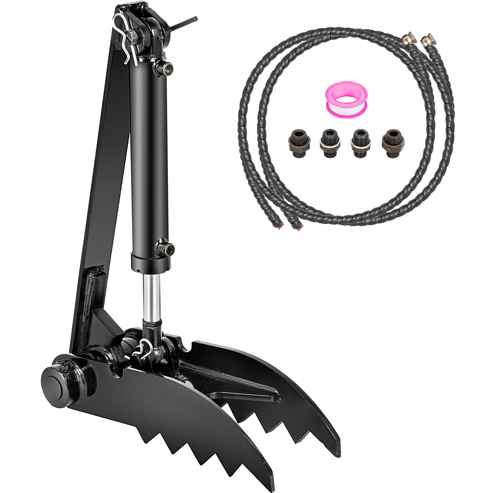 35" Hydraulic Backhoe Thumb Steel Weld On Adjustable Boom Tractor ...