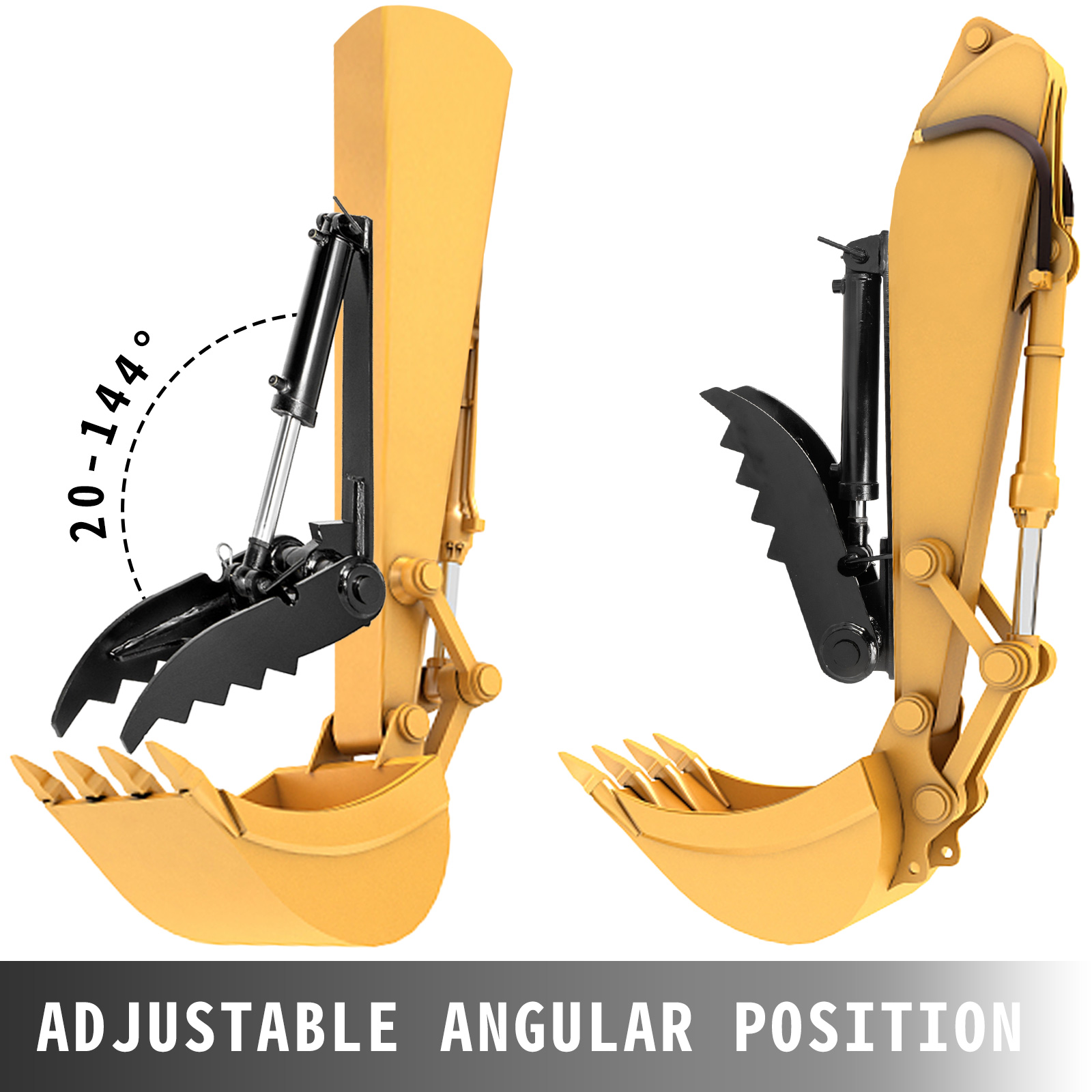 Vevor Backhoe Thumb Heavy Duty Hydraulic Excavator Thumb, 14"x40" Weld ...