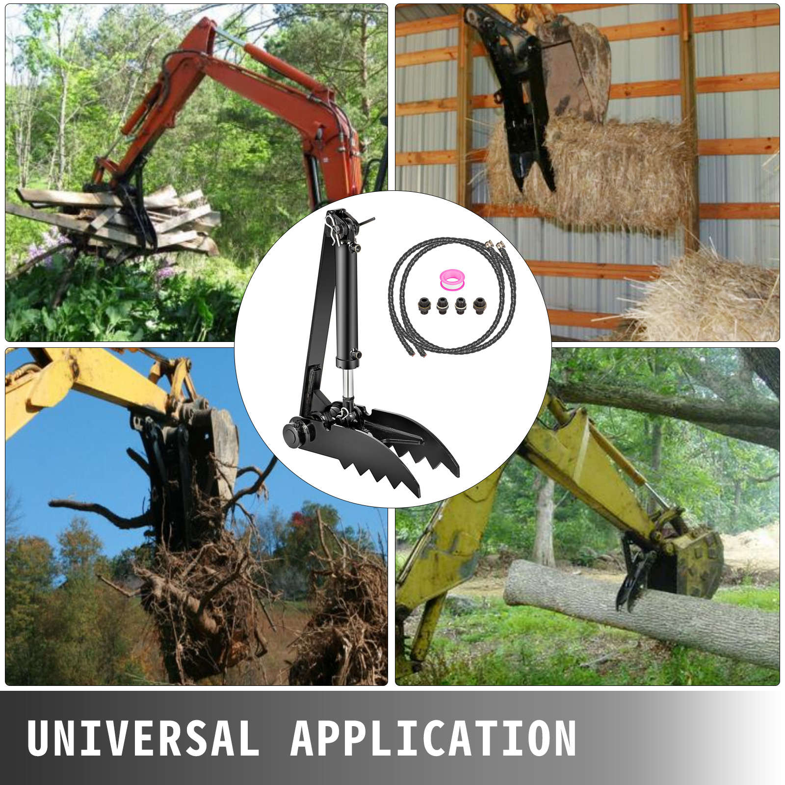 Vevor Backhoe Thumb Heavy Duty Hydraulic Excavator Thumb, 14"x40" Weld ...