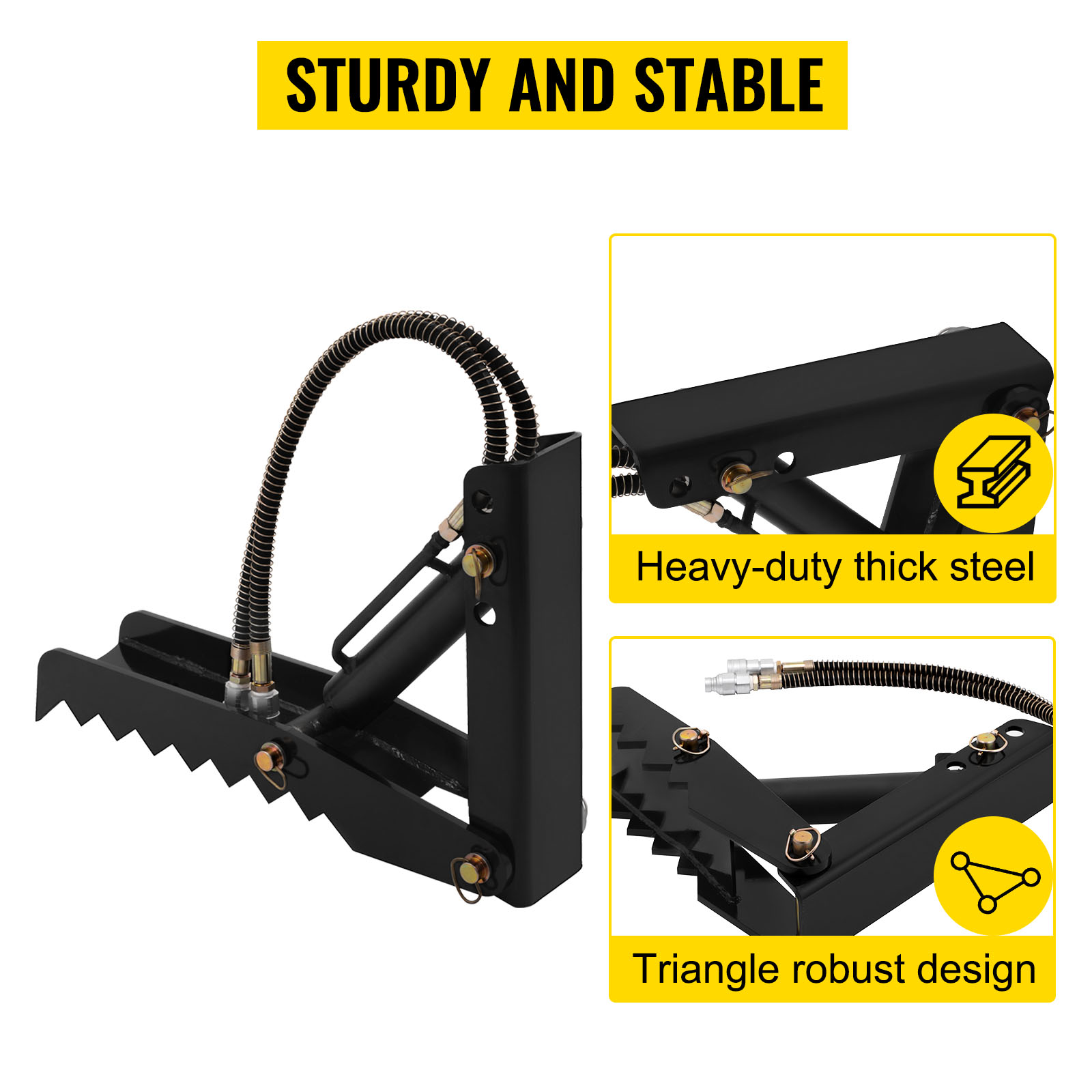 VEVOR 21" Hydraulic Backhoe Thumb, 1/2" Thickness Heavy Duty Excavator ...