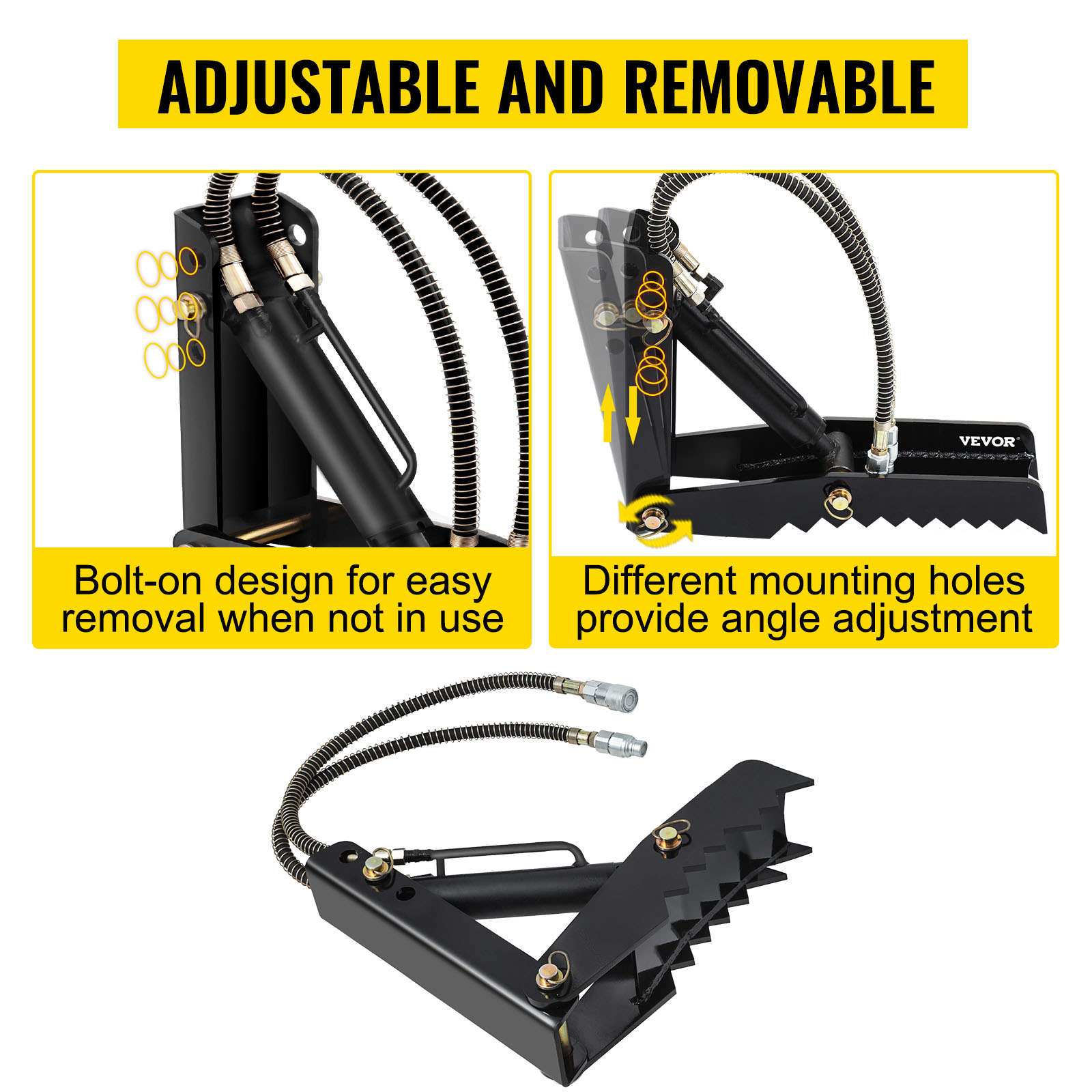 VEVOR 21" Hydraulic Backhoe Thumb, 1/2" Thickness Heavy Duty Excavator ...