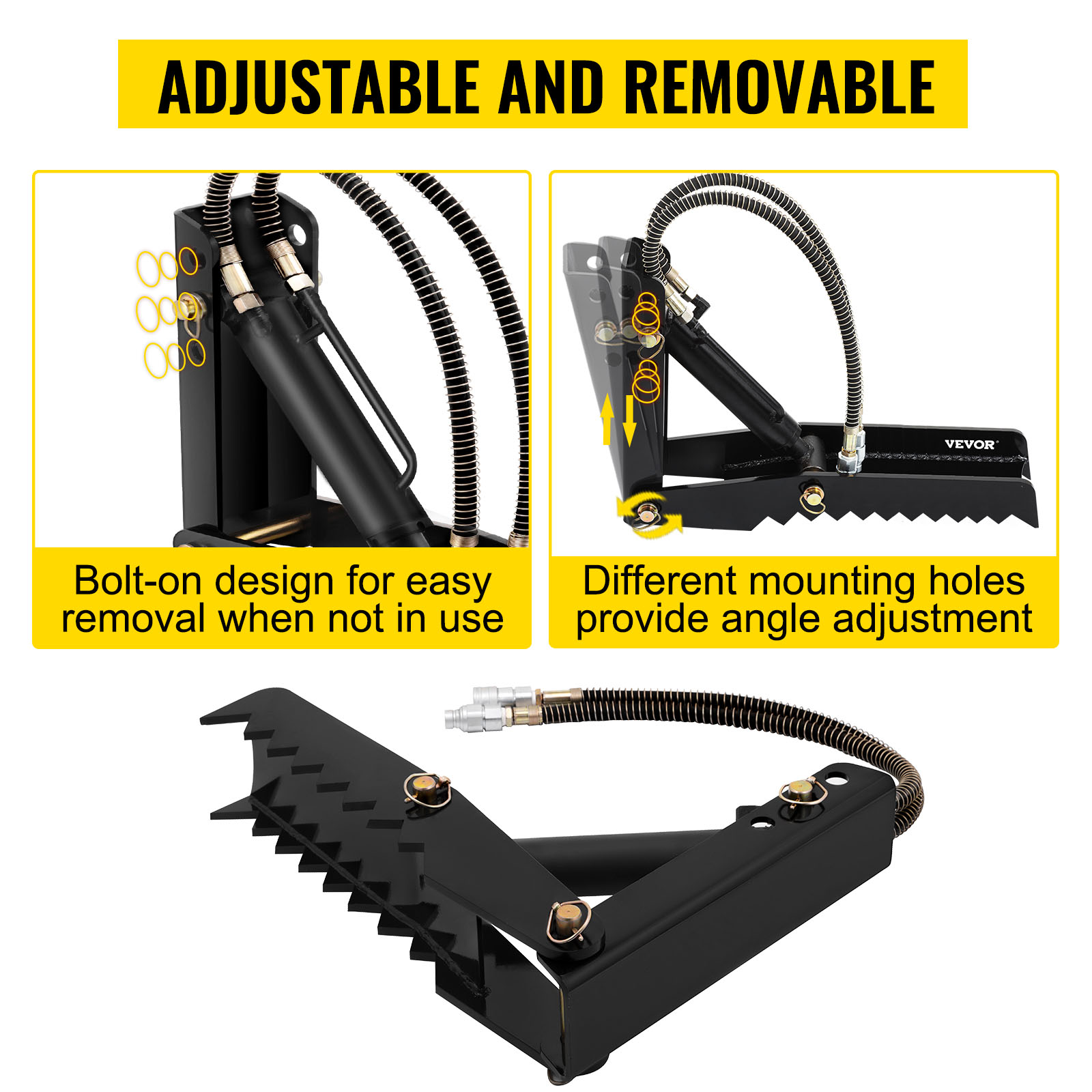 VEVOR 24 inch Hydraulic Backhoe Excavator Thumb Attachments Weld On 1 ...