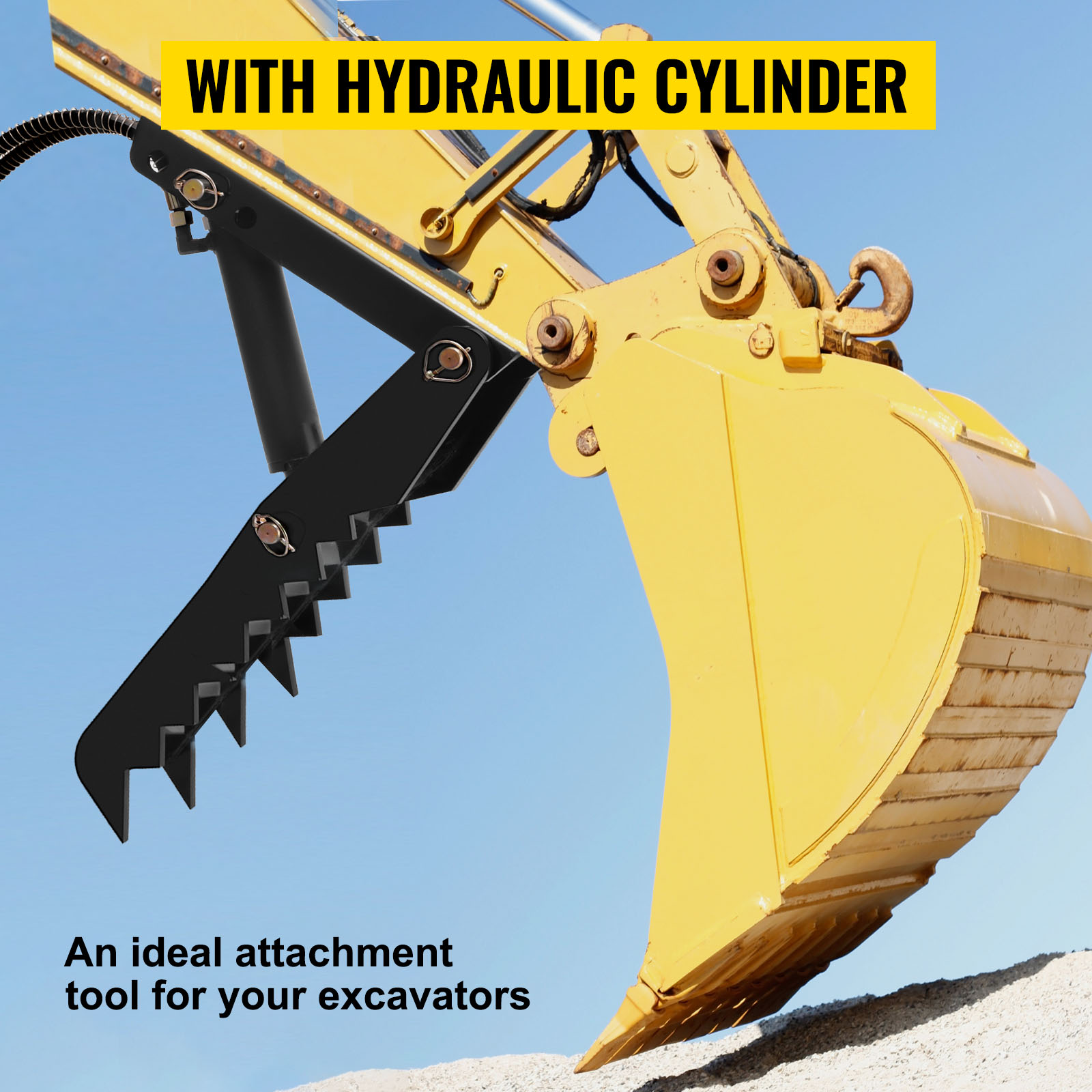 VEVOR Backhoe Thumb 32 inch Hydraulic Backhoe Excavator Thumb ...