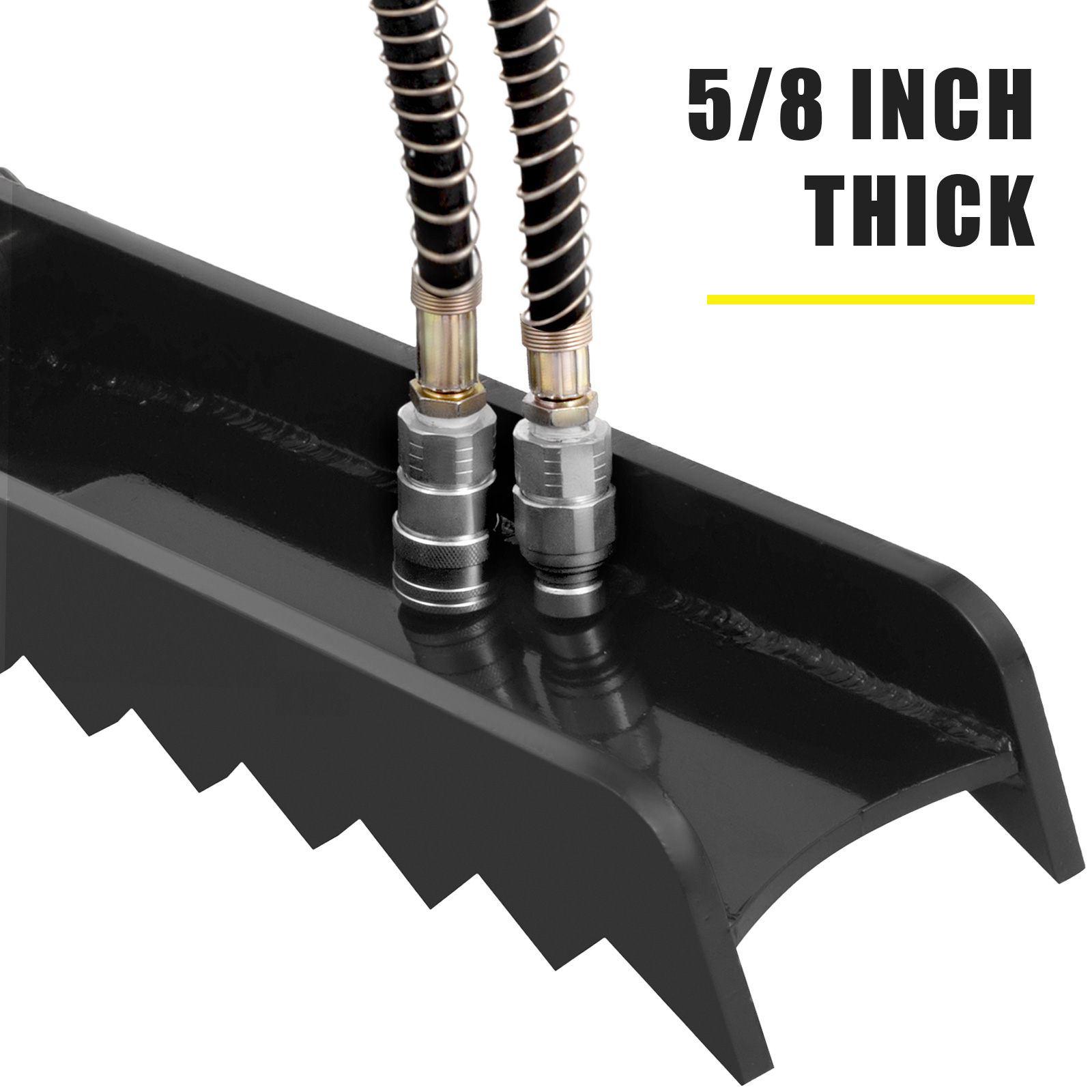 36" Hydraulic Backhoe Thumb Hoe Clamp 5/8" Steel Plate Assembly ...