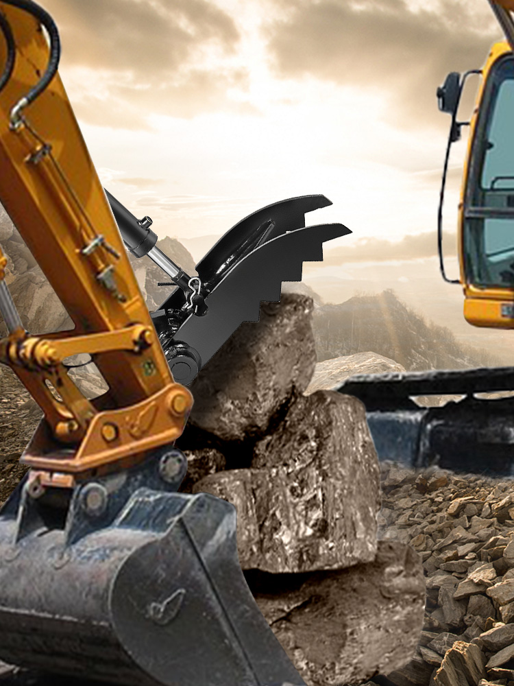 8" X30" Hydraulic Backhoe Thumb Weld Adjustable Boom Tractor Excavator ...