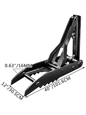 VEVOR Backhoe Thumb Heavy Duty Excavator Thumb, 12”x40” Weld On Backhoe ...