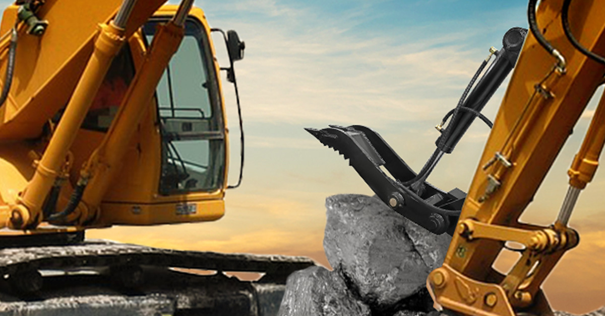 Hydraulic Backhoe Thumb 12" X 50"steel Weld On Adjustable Boom Tractor ...