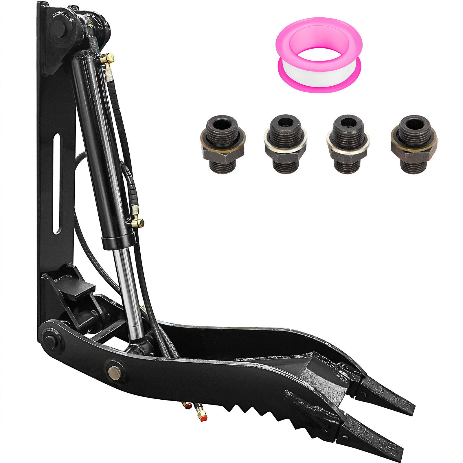 Hydraulic Backhoe Thumb 12" X 50"steel Weld On Adjustable Boom Tractor ...