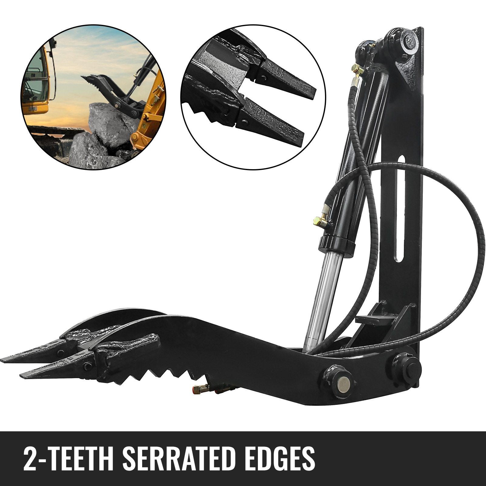 Hydraulic Backhoe Thumb 12" X 50"steel Weld On Adjustable Boom Tractor ...