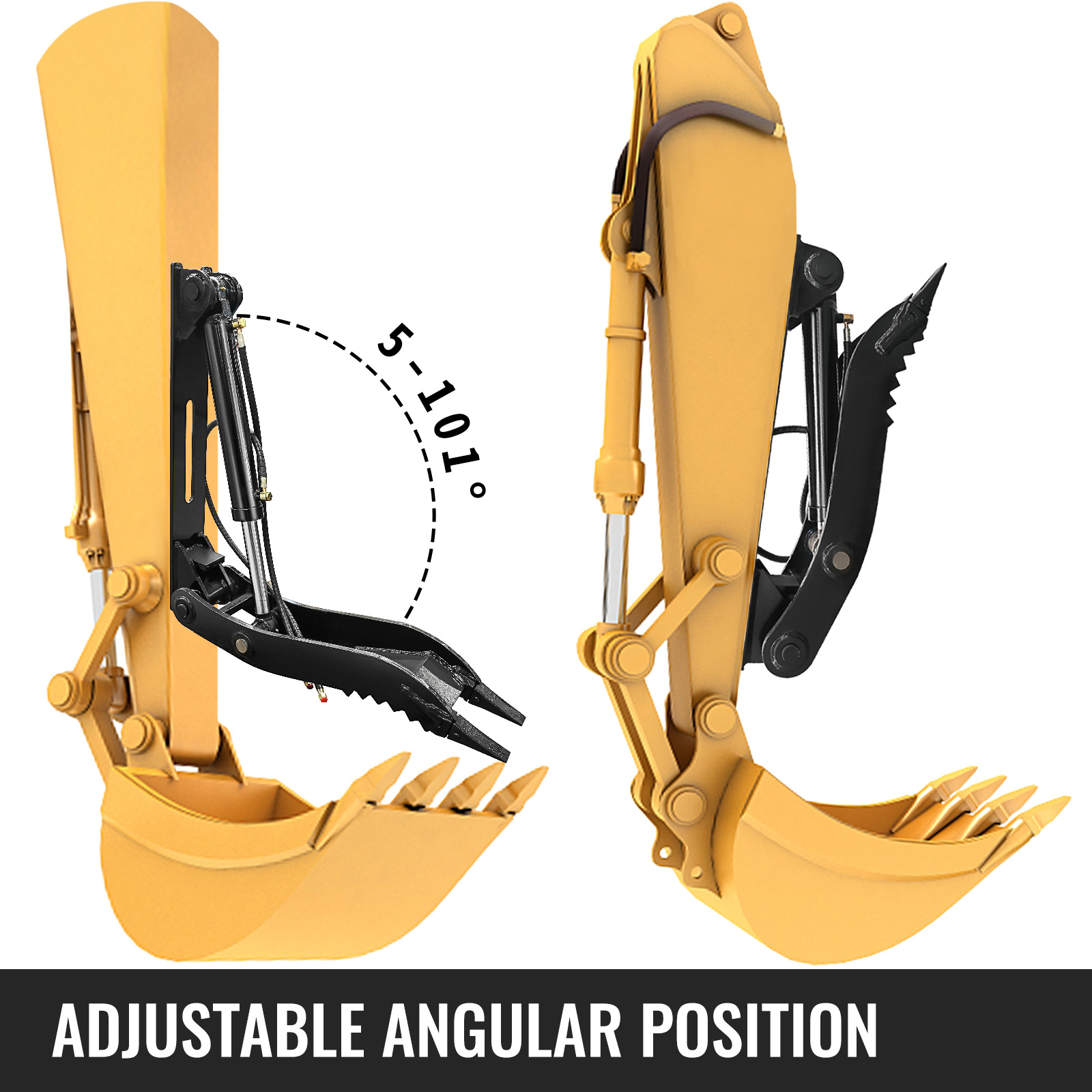Hydraulic Backhoe Thumb 12" X 50"steel Weld On Adjustable Boom Tractor ...