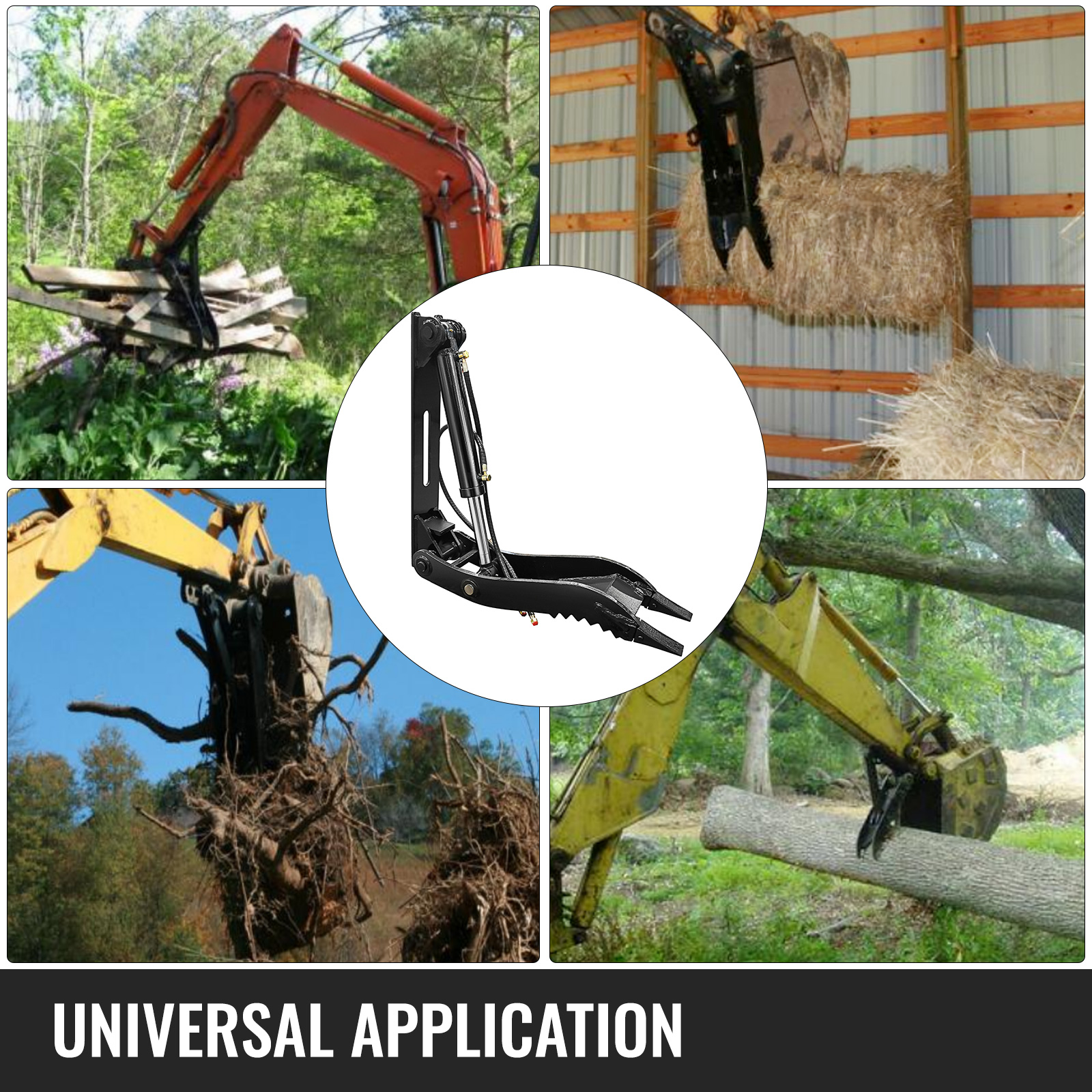 Hydraulic Backhoe Thumb 12" X 50"steel Weld On Adjustable Boom Tractor ...