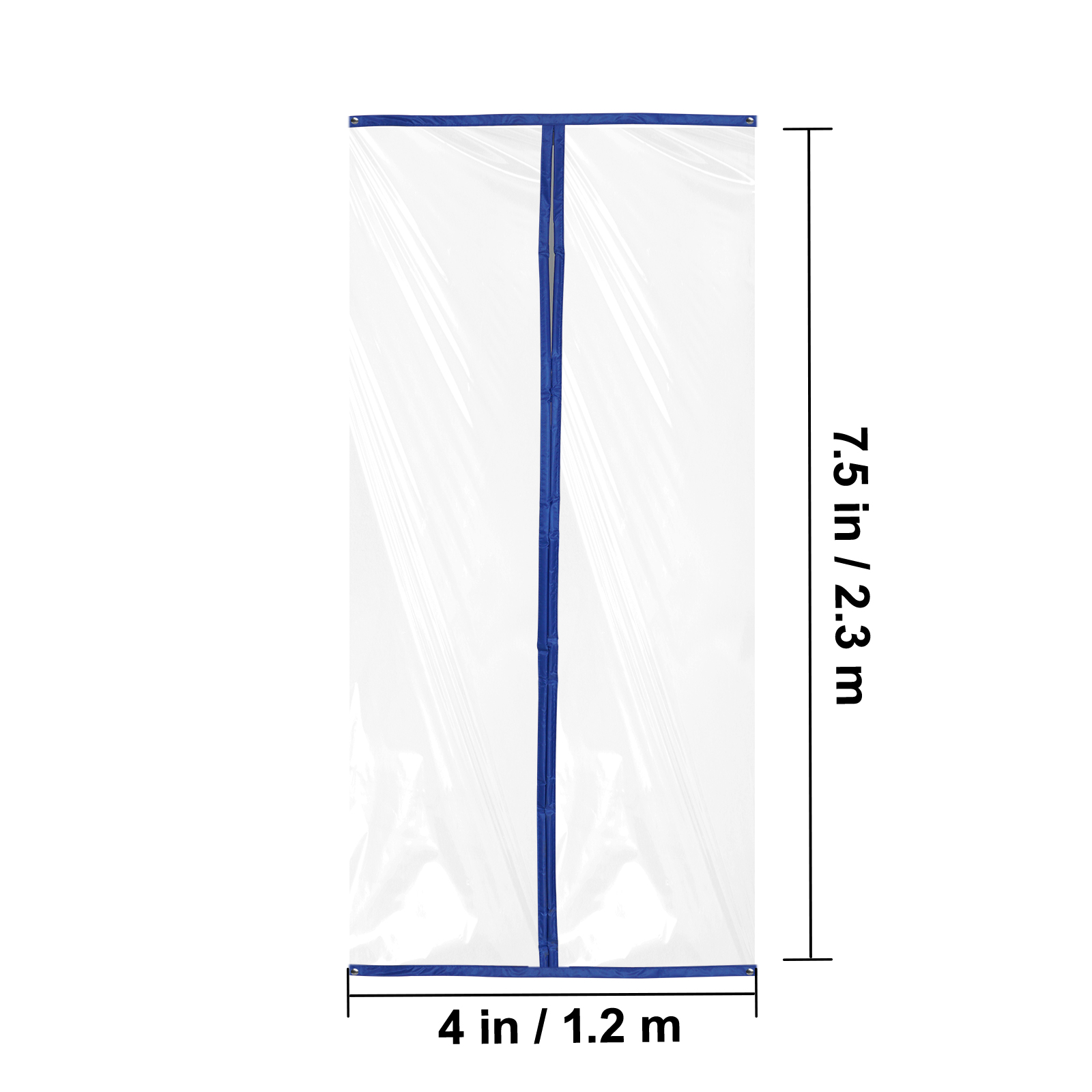 VEVOR Dust Barrier, 7.5 x 4 ft Dust Barrier Door Kit, with Magnetic ...