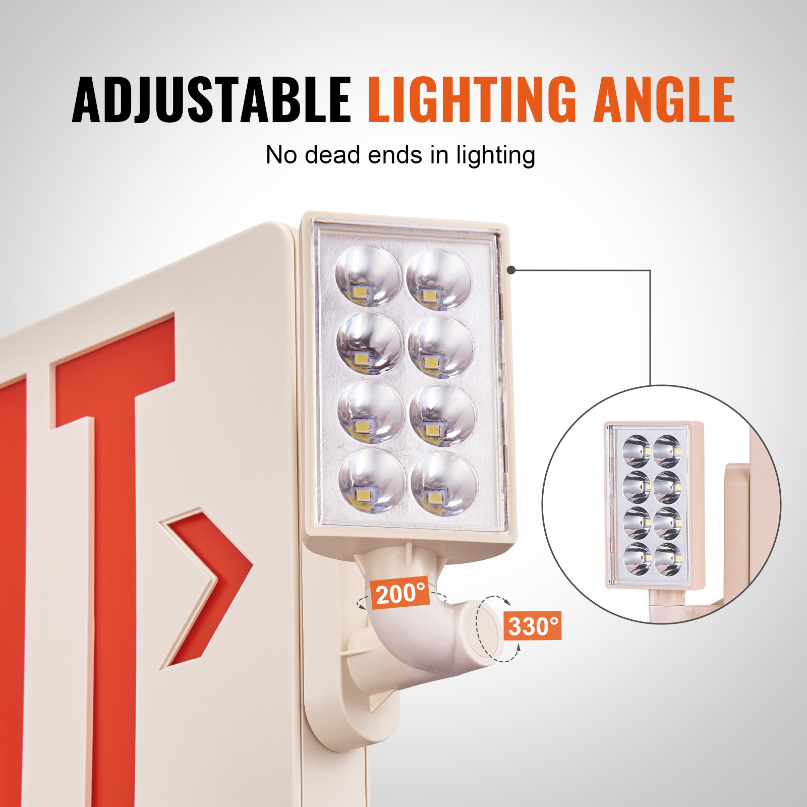 2 /4 /6 Pack LED Exit Sign Emergency Light-Compact Combo FCC-Listed | eBay