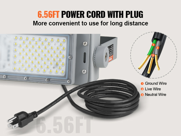 VEVOR LED Stadium Light 400W 35000LM LED Flood Light 6500K Daylight ...