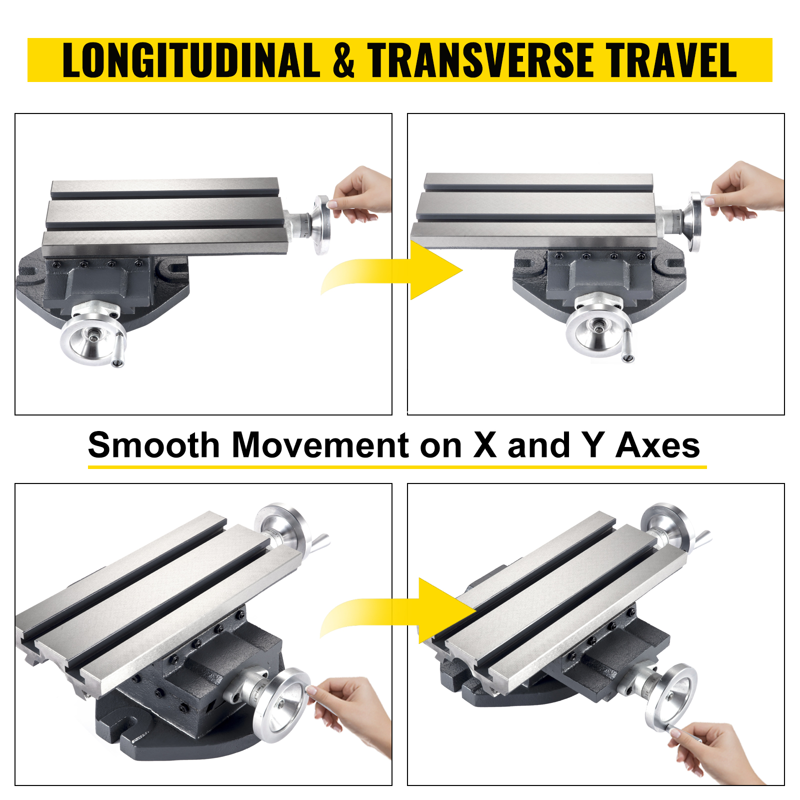 Vevor Cross Slide Table Milling Drilling Machine Worktable 5-1/2" X 12 ...