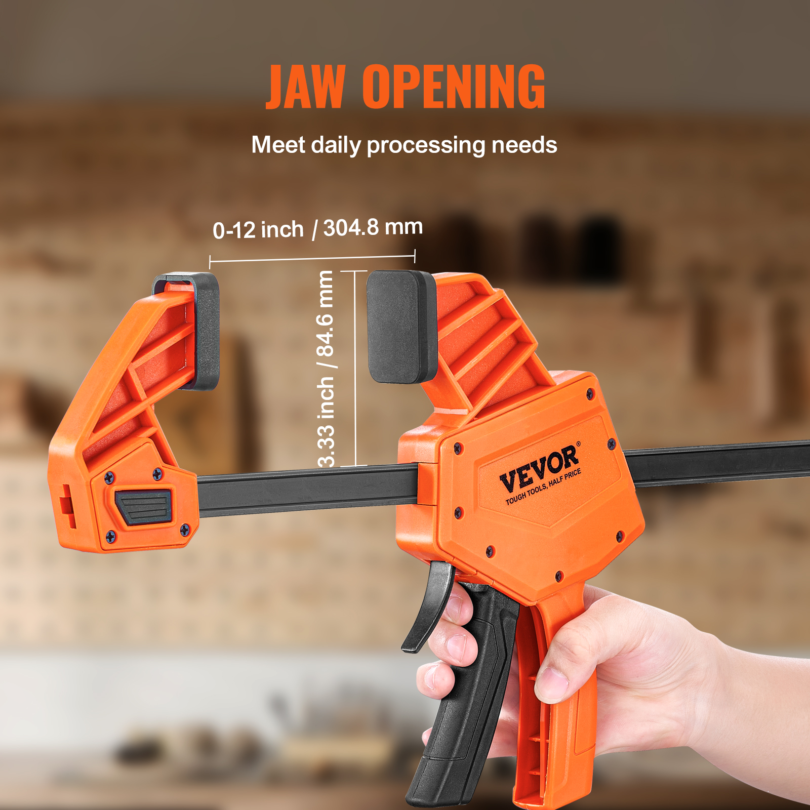 Bar Clamps for Woodworking F Clamp 2/6-Pack 6/12/24/36/50in Clamp | eBay