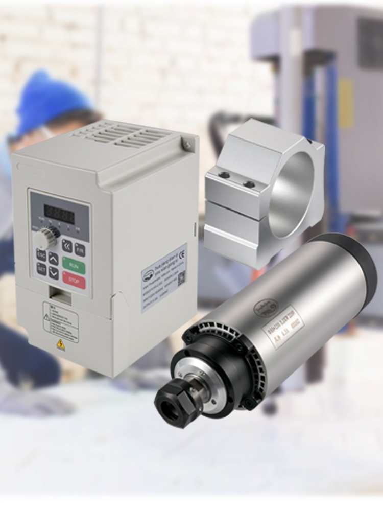 VEVOR 2.2KW CNC Air Cooled Spindle Motor Kits ER20 24000 RPM 220V VFD 80mm Clamp | VEVOR AU