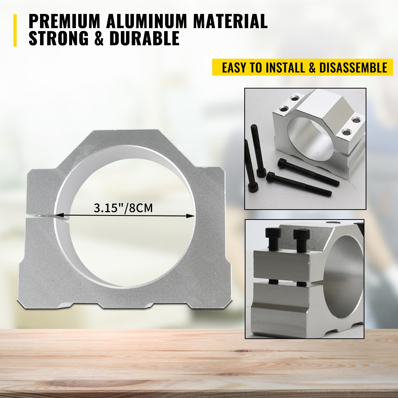 Vevor Cnc Spindle Motor Kit Air Cooled Spindle Motor 2.2kw 220v Vfd ...