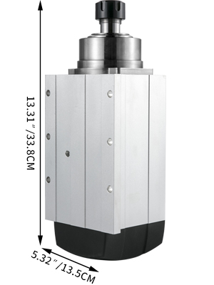 Vevor Cnc Square Spindle 4.5kw 220v Air Cooled Spindle Motor Er25 300hz ...