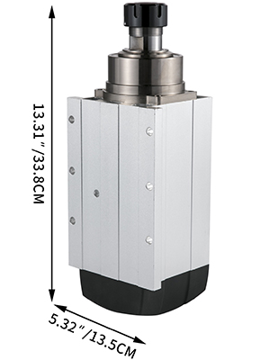 Vevor Square Air Cooled Spindle Motor 4.5kw Cnc Spindle Motor 220v Er32 ...