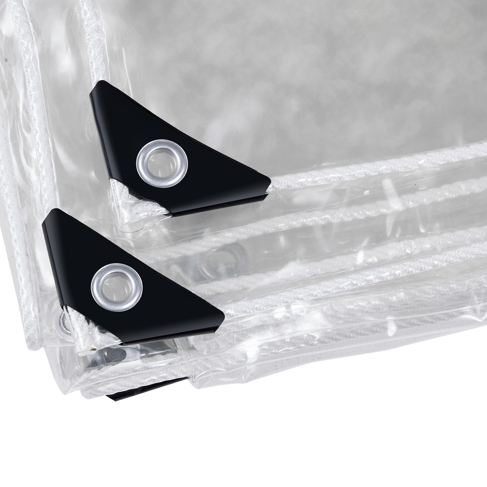 VEVOR Transparente Plane mit Ösen 3x4m Gewebeplane PVC Abdeckplane ...