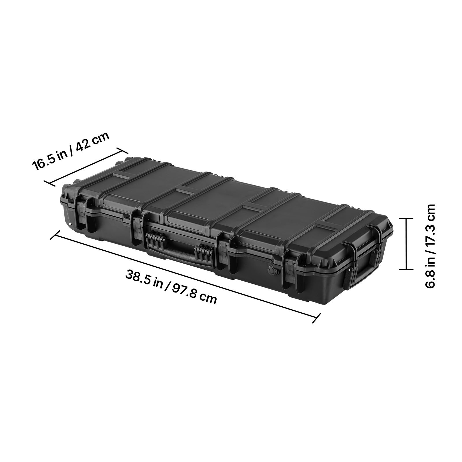Uimoso Hard Rifle Case with IP67 Waterproof Design, Wheels ...