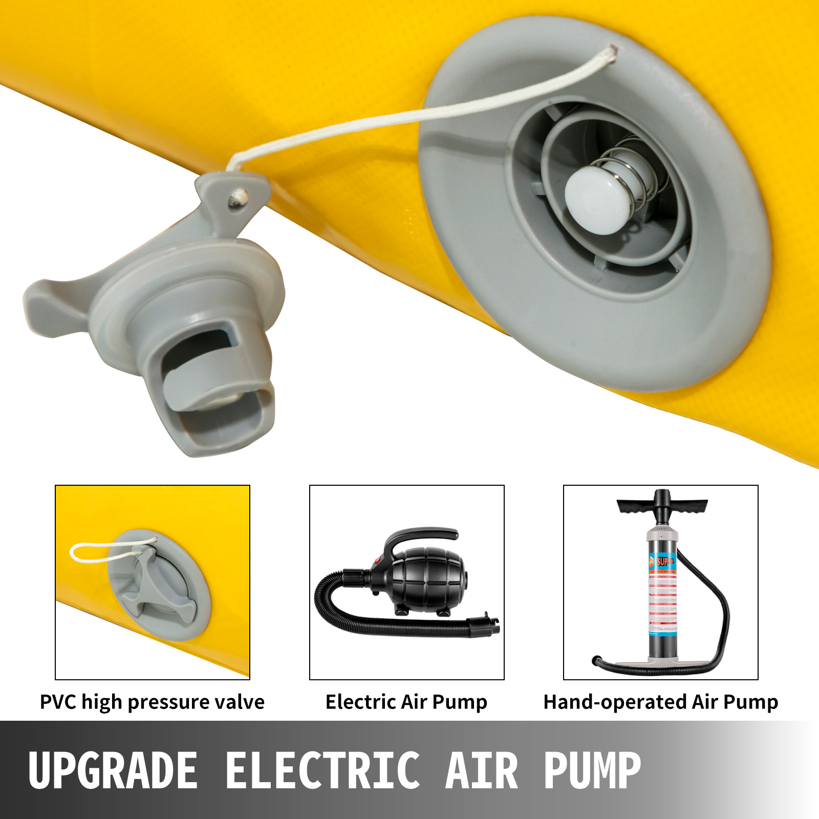 VEVOR Inflatable Floating Dock 8 x 8 ft, Inflatable Dock Platform with ...