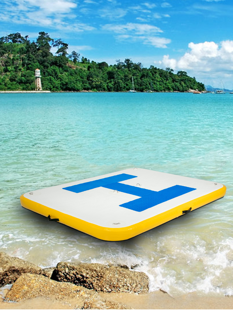Vevor Inflatable Dock Platform Inflatable Dock 6'x5'x6" Floating Dock W ...