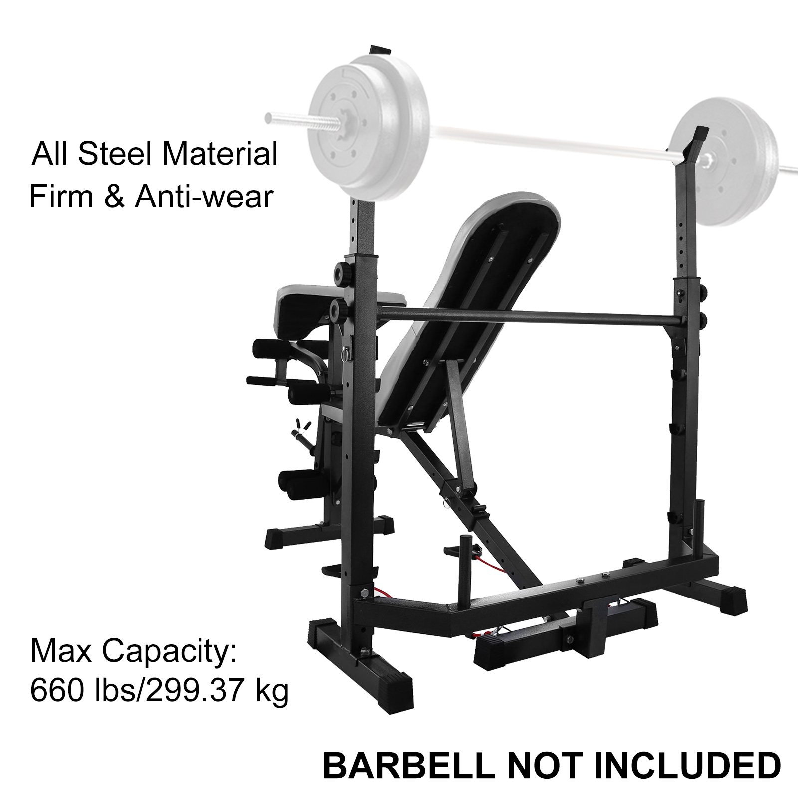 VEVOR Weight Bench 660LBS Weight Lifting Bench Weight Bench Adjustable ...