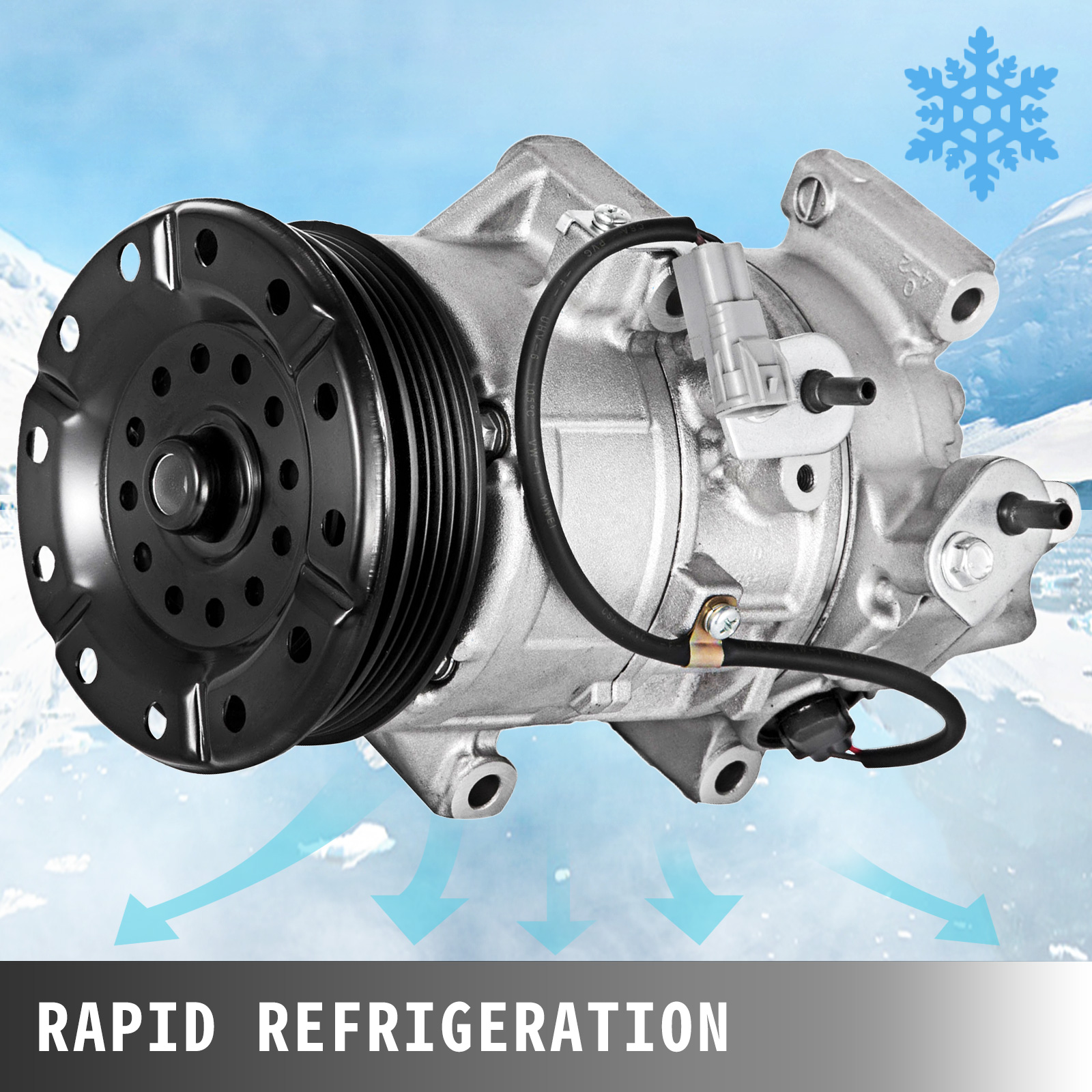 AC A/C Compressor For 2007-2010 Toyota Yaris 1.5L 157318 CO 11078C ...