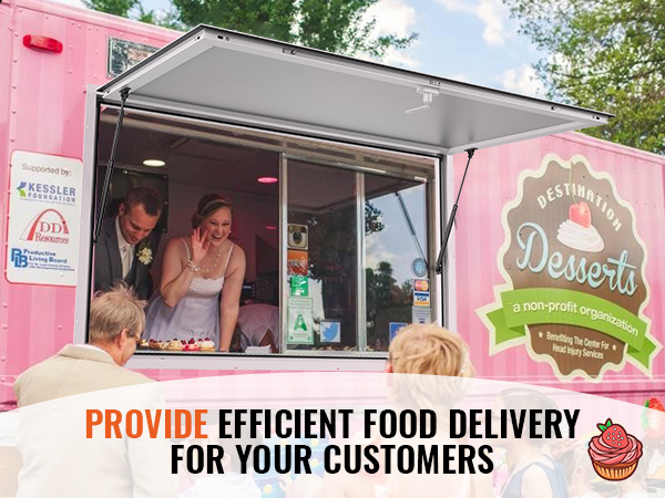 VEVOR Concession Window 74"x40", Aluminum Alloy Food Truck Service ...