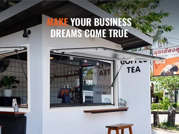 VEVOR Concession Window 72"x36", Aluminum Alloy Food Truck Service ...