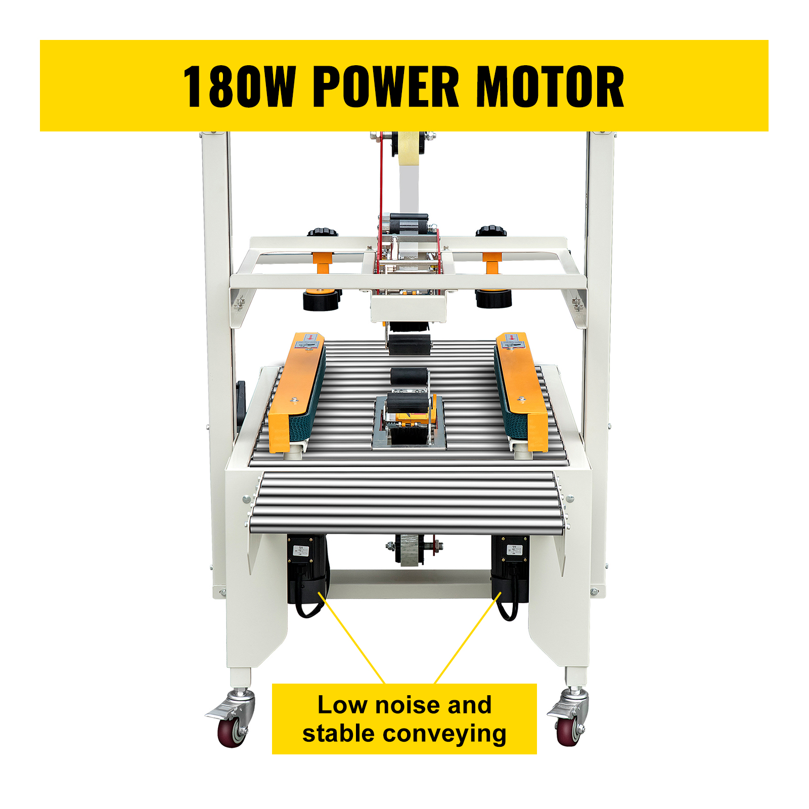 VEVOR Box Sealing Machine, 180W Case Sealer, Carton Sealer 0-18 m/min ...
