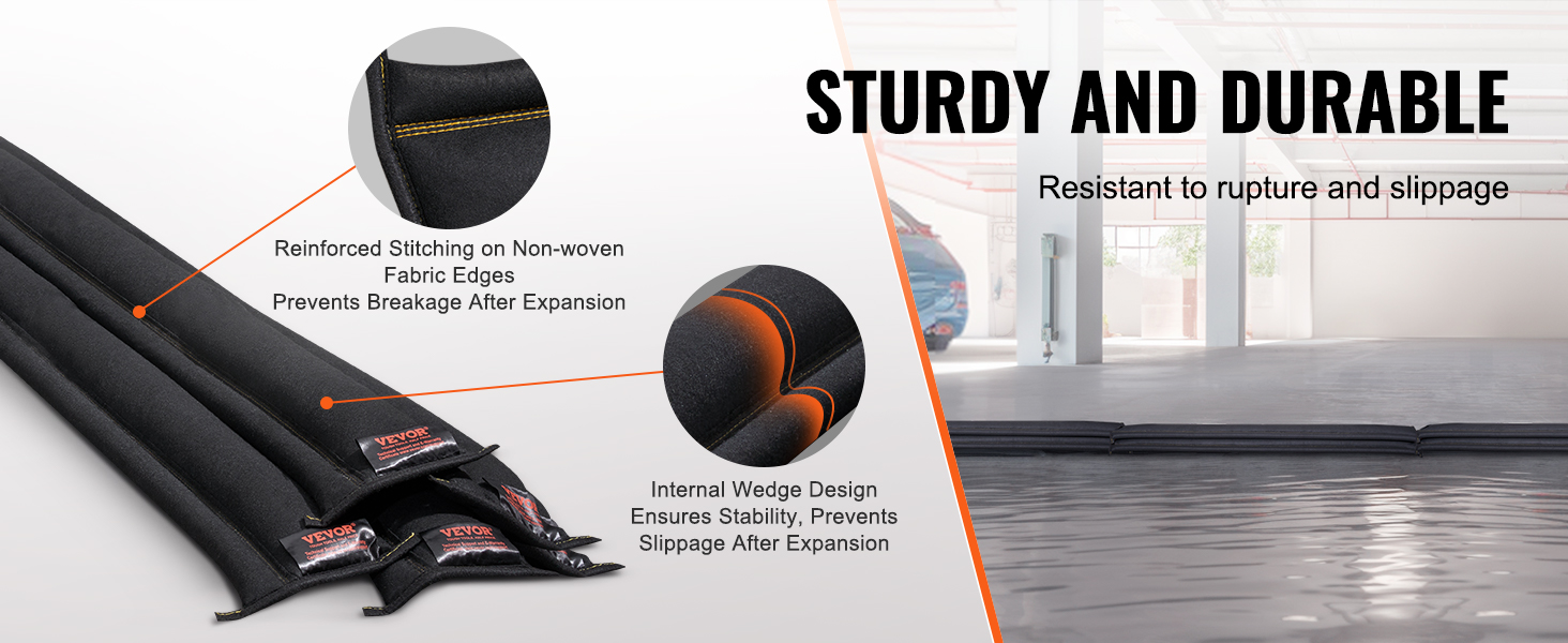 Mophorn Flood Barriers, Water Flood Dam Bags 10 Pack, Water Barriers ...