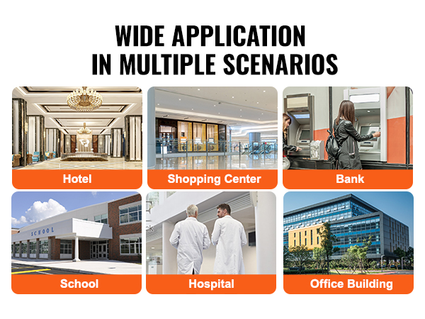 VEVOR Push Bar Door Locks, Carbon Steel Panic Bars for Exit Doors, with ...