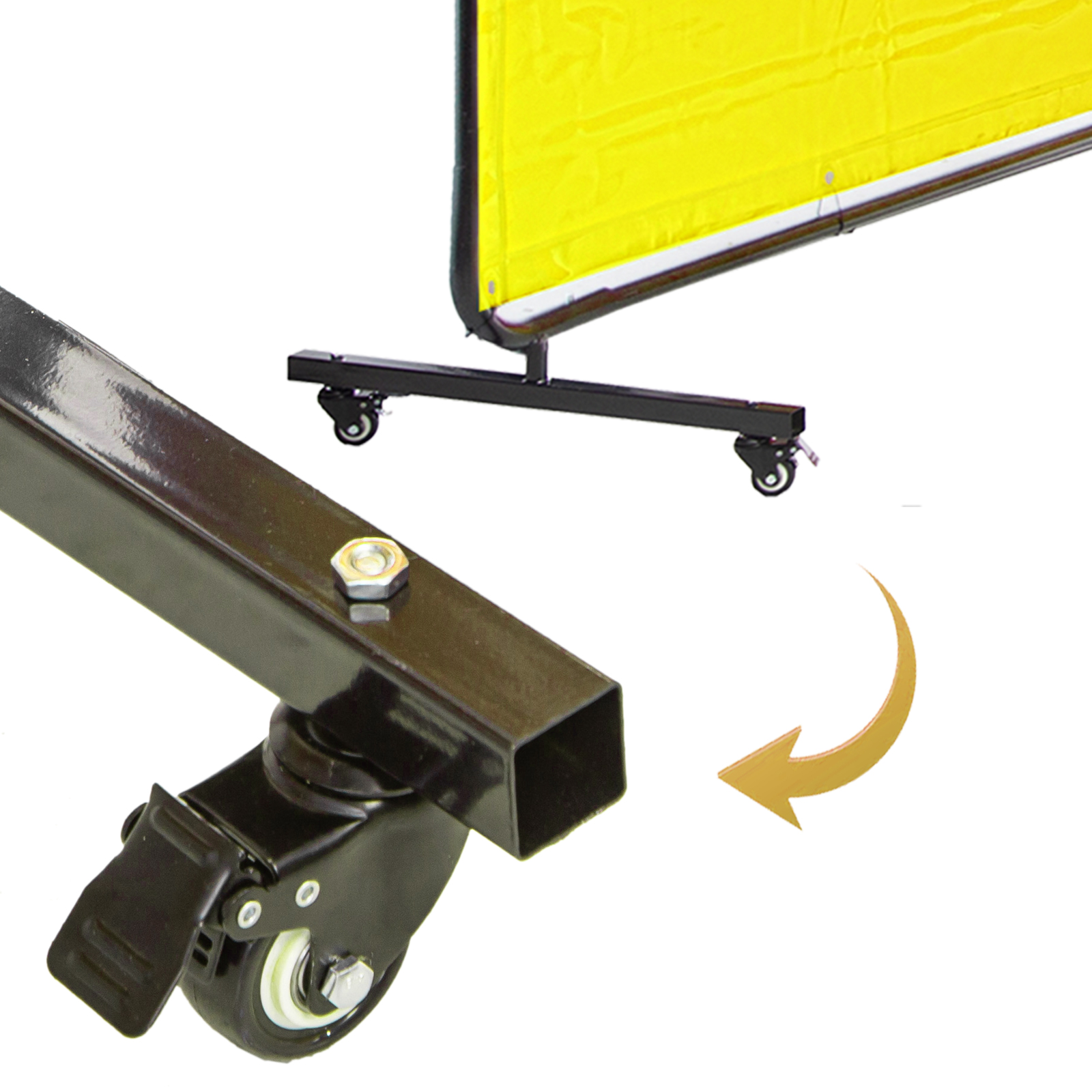 VEVOR Welding Curtain 6' x 6' Welding Screens Flame Retardant 3 Panel ...