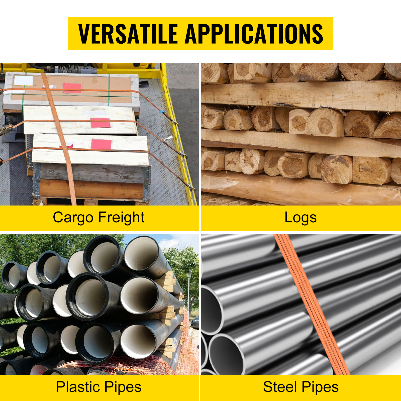 VEVOR Rack Ratchet, 1000 LBS Load Capacity Tube Mount Ratchet, 9 ...