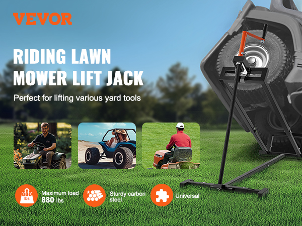 VEVOR 880 Lbs Ride on Lawn Mower Lift Jack για χορτοκοπτικά και τρακτέρ ...