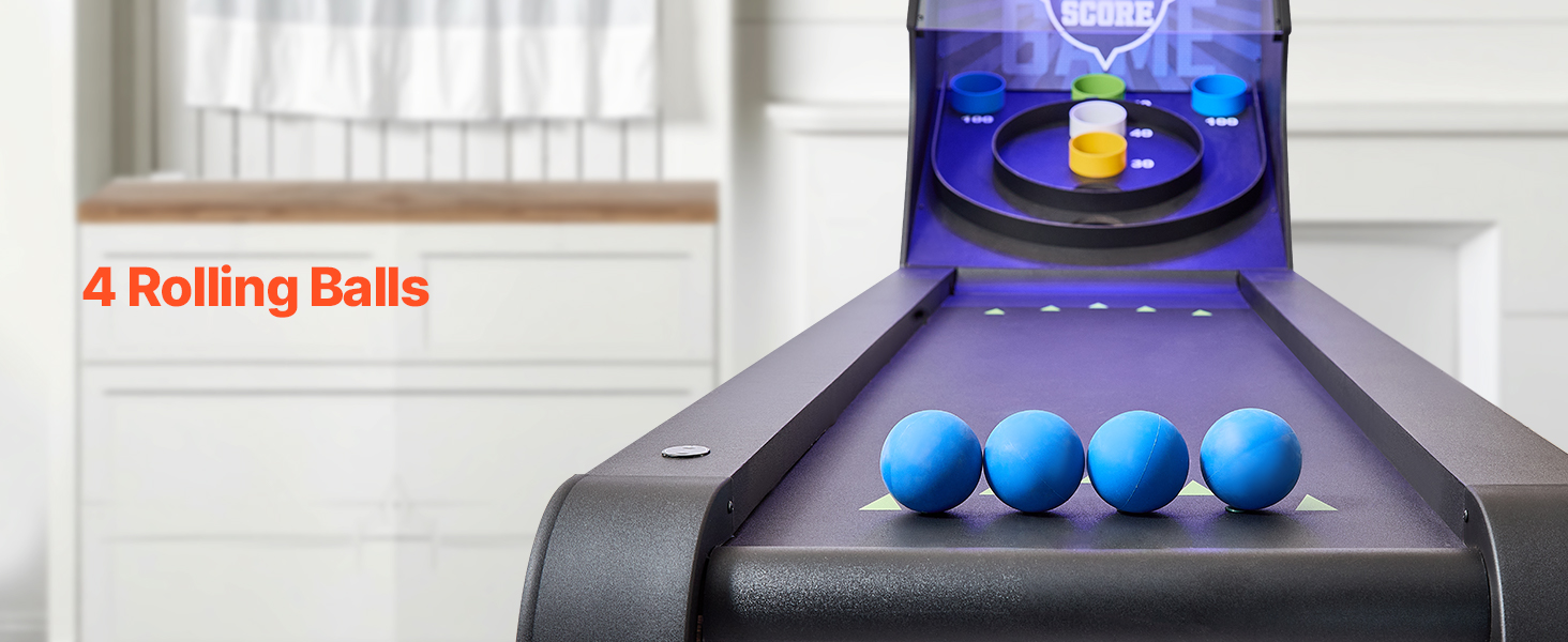 9 ft Roll & Score Arcade Game Table LED Electronic Scorer Home Game ...