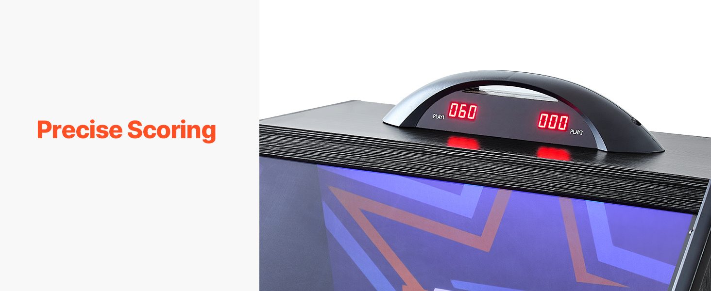 9 ft Roll & Score Arcade Game Table LED Electronic Scorer Home Game ...