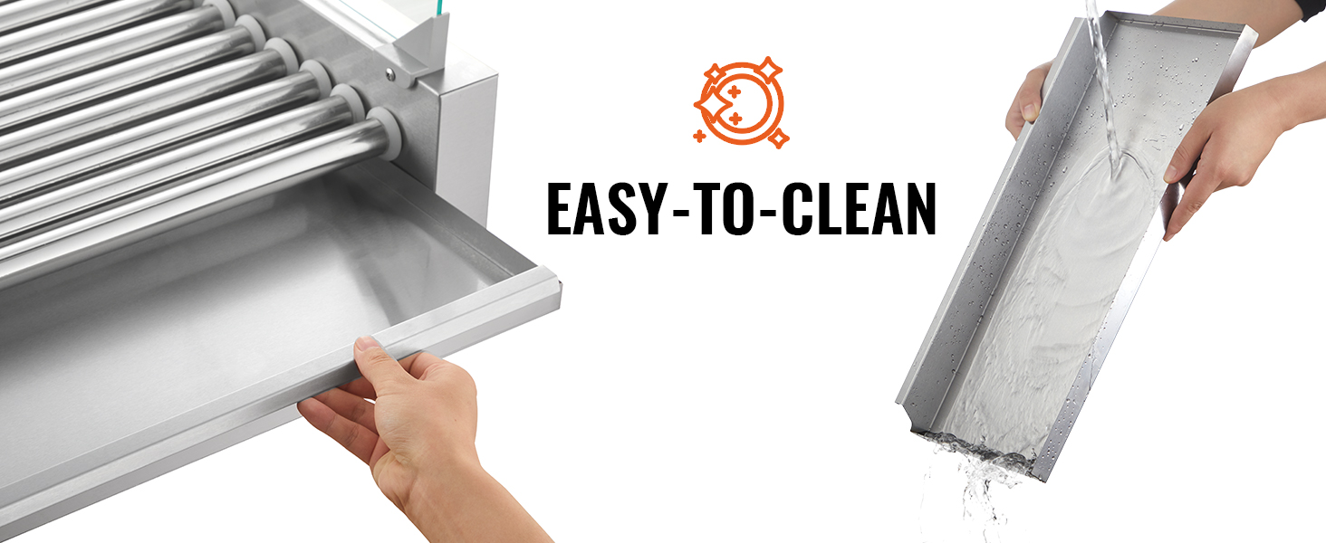 VEVOR Hot Dog Maker Hot Dog Grill Hotdog Rollen Grill Edelstahl 11 ...