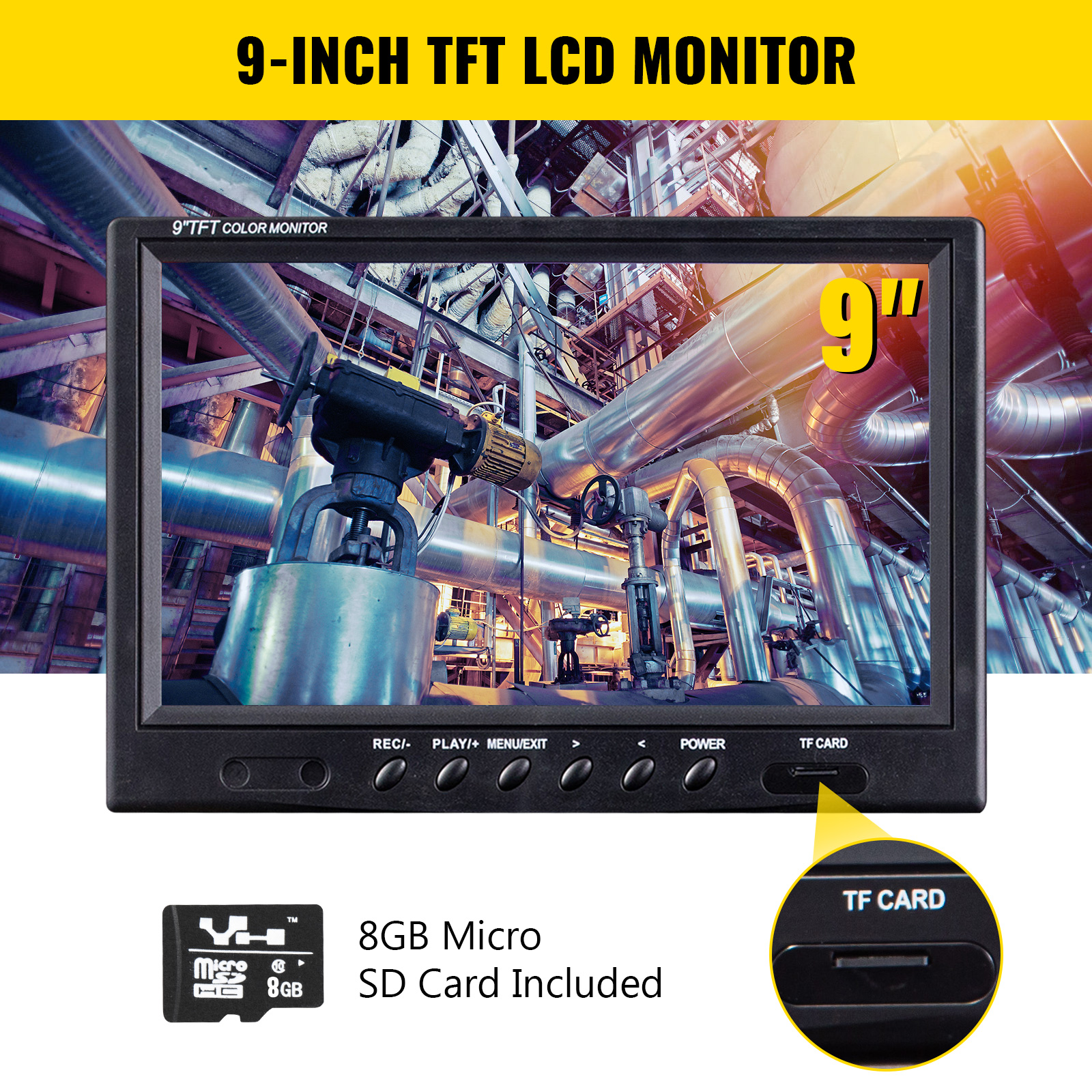 Vevor Sewer Camerapipe Inspection Camera 100ft 9-inch Lcd Monitor Pipe ...