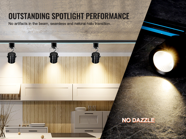 Accent Wall Adjustable H-Type Track Lighting Heads, Modern Farmhouse 3 ...