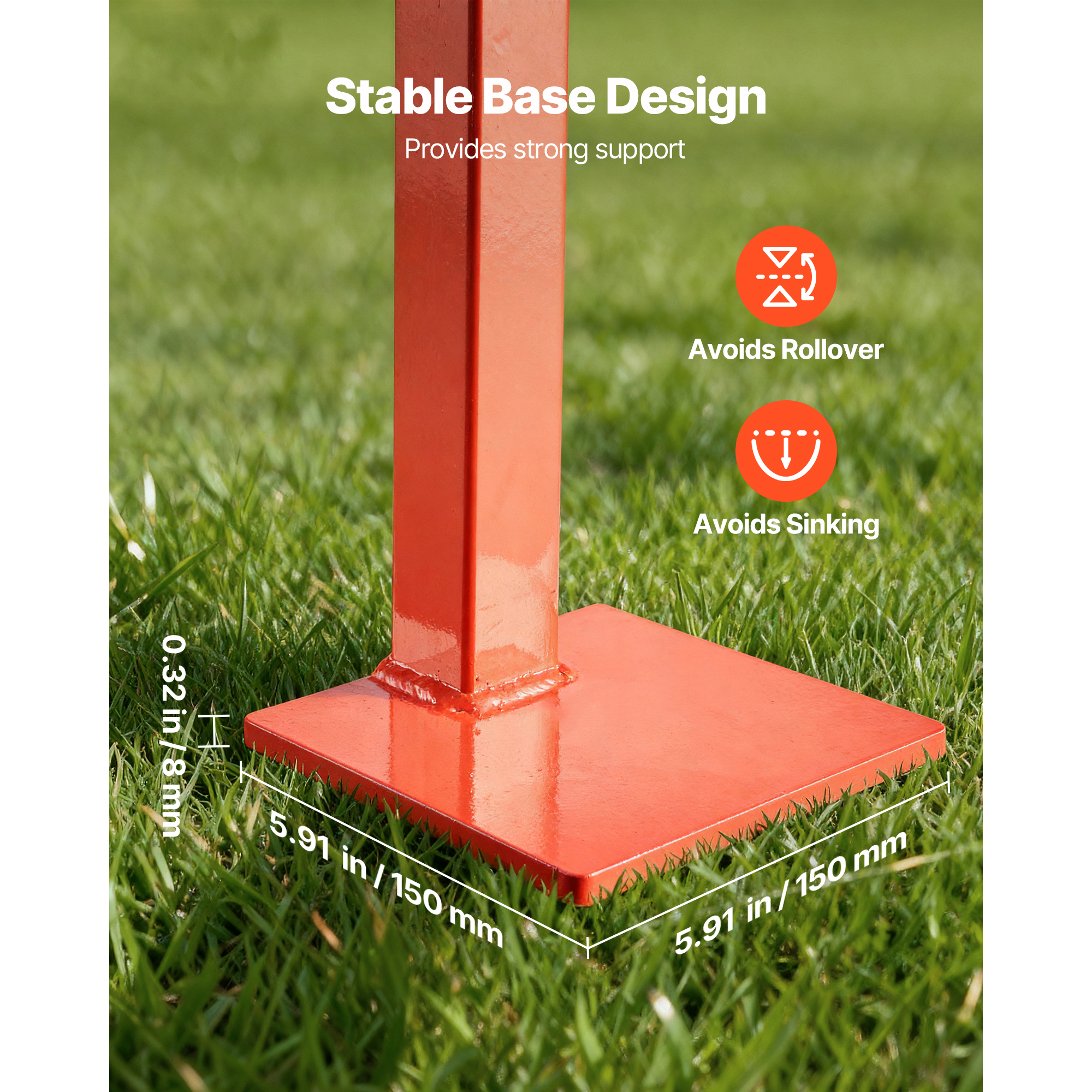 Mophorn 91.4 cm T-Post Puller with Puller Plate & 119 cm Chain, Durable ...